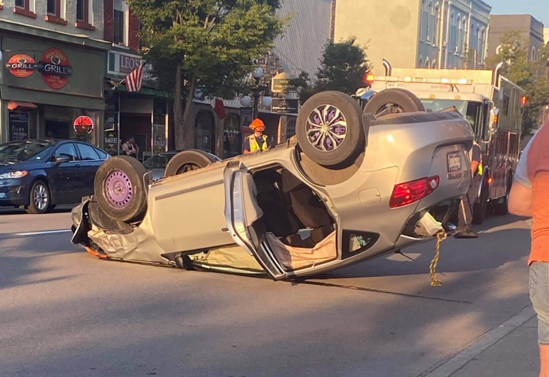 City police: Texting and driving leads to roll-over crash on Main ...